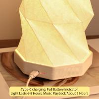 China New Product Switch-Control Foldable Paper Lamp LED Light Eco-Friendly Modern Design-Creative Gift for Mobile Phone Music Speaker for sale