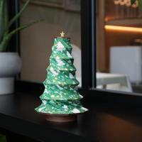 China Origami Christmas Tree Rechargeable LED Lamp Wireless standing LED tree Perfect for Cozy Nights for sale