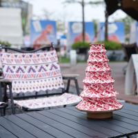 China Origami Christmas Tree Rechargeable LED Lamp Wireless standing LED tree Perfect for Cozy Nights for sale
