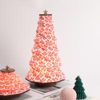 China Origami Christmas Tree Rechargeable LED Lamp Wireless standing LED tree Perfect for Cozy Nights for sale