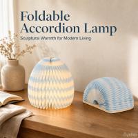 China Customizable HDPE Rechargeable Foldable Mini LED Night Light Lamp Vase-Recyclable Handmade Promotional Gift for Home Decor for sale
