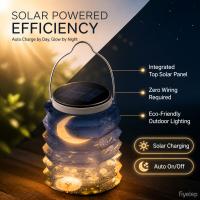 China 2026 New Product HDPE OEM ODM Solar Garden Lights Outdoor Waterproof Foldable Paper Lantern 1800mAh Battery for Yard Patio for sale