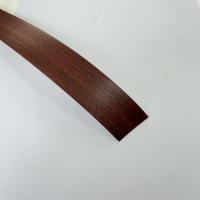 China Reddish Brown Mahogany Straight Grain PVC Edge Banding for Panel Furniture for sale