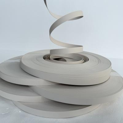 China Matte Cream White Solid Color PVC Edge Banding for Panel Furniture for sale