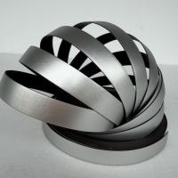 China Brushed Silver Metallic PVC Edge Banding for sale