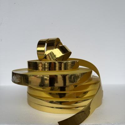 China High Gloss Gold PVC Edge Banding, Shiny Decorative Edge Trim for Cabinets & Furniture for sale