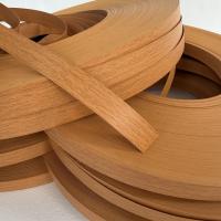 China Light Yellow Straight Oak Wood Grain PVC Edge Banding for Panel Furniture for sale