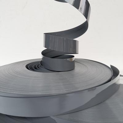 China High Gloss Solid Grey PVC Edge Banding for sale