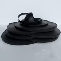 China Matte Black Straight Wood Grain PVC Edge Banding for Panel Furniture for sale