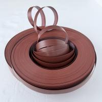 China Reddish Brown Mahogany Straight Grain PVC Edge Banding for Panel Furniture for sale