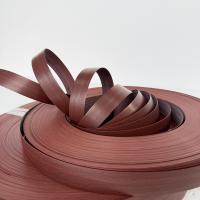 China Reddish Brown Mahogany Straight Grain PVC Edge Banding for Panel Furniture for sale