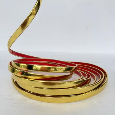 China Mirror Gold Self-Adhesive PVC Decorative Edge Banding for sale