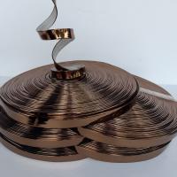China Electroplated Gloss Bronze U-shape PVC Edge Banding for sale