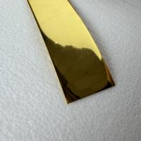 China High Gloss Gold PVC Edge Banding, Shiny Decorative Edge Trim for Cabinets & Furniture for sale