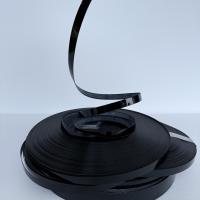 China High Gloss Solid Black PVC Edge Banding for sale