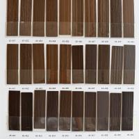 China Classic Warm Brown Oak Wood Grain PVC Edge Banding Series for sale