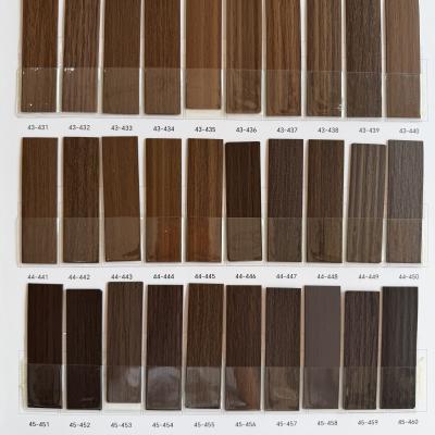 China Classic Warm Brown Oak Wood Grain PVC Edge Banding Series for sale