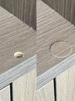 China Walnut Wood Grain Screw Hole Cover Stickers For Furniture for sale