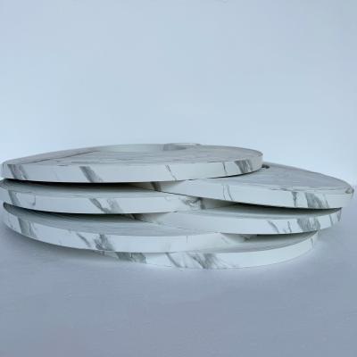 China Jazz White Marble Grain PVC Edge Banding for sale
