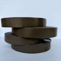 China Dark‑Brown Woven Texture PVC Edge Banding for sale