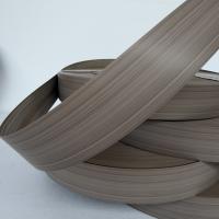 China Light‑Coffee Straight Brushed PVC Edge Banding for sale