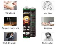 China Yellow Strong Metal Joints Adhesive Sealant 300ML Nail Free Adhesive for sale