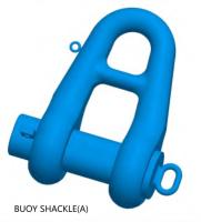 China Black Painted A Type Buoy Shackle for Marine Anchoring BV CCS Certified 20.5-197mm for sale