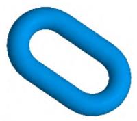 China 178mm Studless Anchor Chain for Boats Black Painted ABS BV CCS Certified Marine Grade for sale