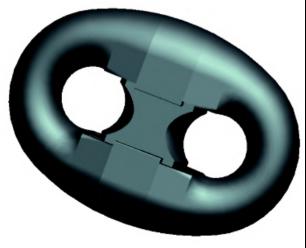 China OEM Mooring Anchor Chain Kenter Shackle 582mm-972mm Size Range ABS BV CCS for sale