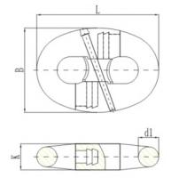 China Slim Kenter Shackle Anchor Chain Customized Mooring Shackles for sale