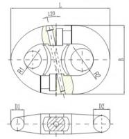 China Detachable Mooring Connecting Chain Link Kenter Type Pear Shaped for sale