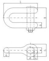 China Offshore Mooring Chain End Shackle 435-1409mm Size ISO9001 API-Q1 Certified for sale