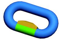 China Marine Mooring Chain Connecting Link 50mm-162mm Installation Anchor Chain with ABS BV CCS Certificates for sale