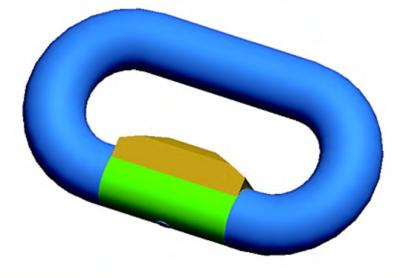 China Marine Mooring Chain Connecting Link 50mm-162mm Installation Anchor Chain with ABS BV CCS Certificates for sale