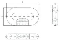 China Marine Mooring Chain Connecting Link 50mm-162mm Installation Anchor Chain with ABS BV CCS Certificates for sale