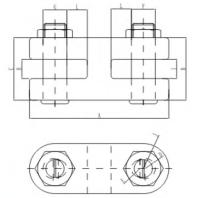 China Type H Joining Shackle MHL2 Painted Boat Mooring Shackle ISO9001 50-200mm for sale