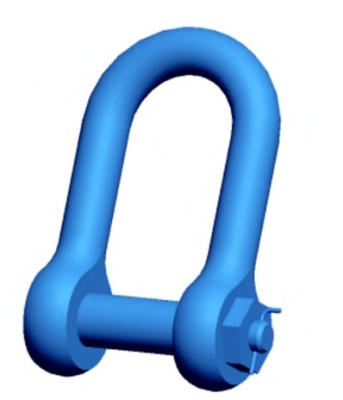 China D Type Rope Shackle 545-800mm for Offshore Mooring Chain ABS BV CCS R4 R5 for sale
