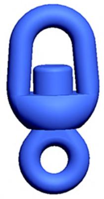 China Black Painted Mooring Chain Swivel 121mm-1571mm ABS BV CCS Certified for sale
