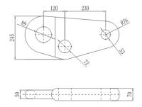 China 350/245mm Size Chafe Chain Boat Triangular Plate ISO9001 Certified for sale