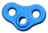 China Curve Triangular Boat Chainplates Chafe Chain Plate 356mm Size for sale