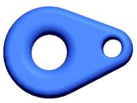China Offshore Oblong Chafe Chain Plate 350mm Grade 3 Boat Chain Plate 412kN SWL for sale
