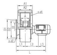 China Marine Centrifugal Fan CWL Series High Efficiency 110-2250 m3/h for Ship Ventilation for sale