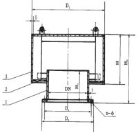 China Type D Marine Ventilator Canister 200-1200mm DN GB/T295-200 Standard Steel for sale