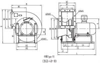 China Marine Explosion Proof Centrifugal Fan CBGD Series 400-24000 m3/h Low Noise for sale
