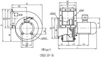 China Marine Explosion Proof Centrifugal Fan CBGD Series 400-24000 m3/h Low Noise for sale