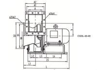 China Marine High Efficiency Centrifugal Fan CGDL Series 400-24000m3H Air Flow for sale