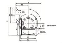 China Marine High Efficiency Centrifugal Fan CGDL Series 400-24000m3H Air Flow for sale
