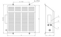 China Stainless Steel Marine Electric Heater IP56 0.5-2.0KW Adjustable Temperature Boat Heater for sale