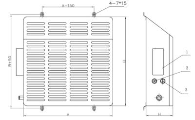 China Stainless Steel Marine Electric Heater IP56 0.5-2.0KW Adjustable Temperature Boat Heater for sale