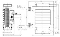China CNF(Y) Series Hot Oil Heating Fan 10-50KW 1400-5000m3/h Marine Grade for sale